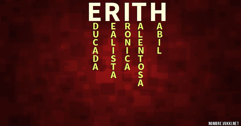 Qué significa erith