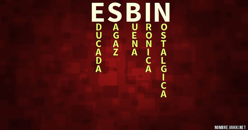 Qué significa esbin