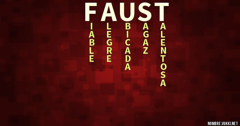 Qué significa faust