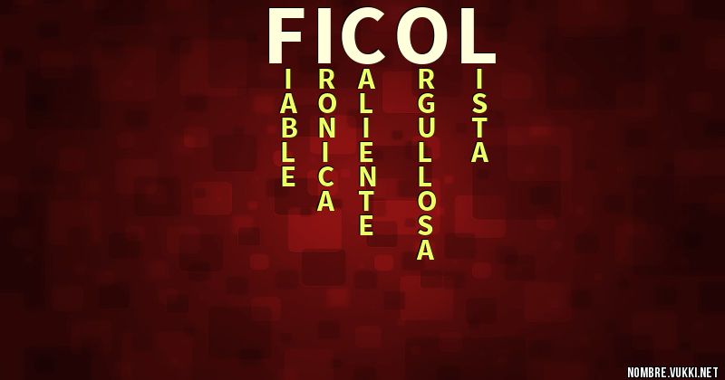 Qué significa ficol