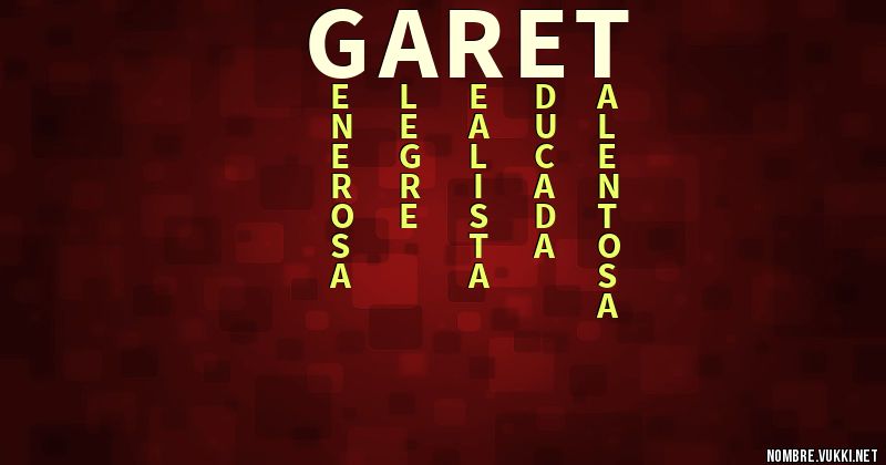 Qué significa garet