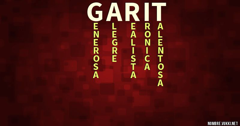 Qué significa garit