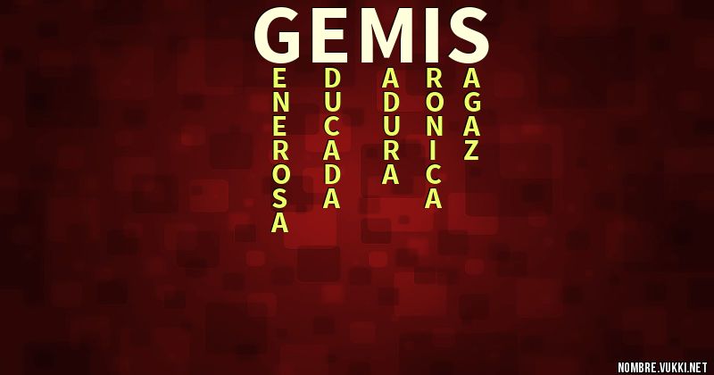 Qué significa gemis