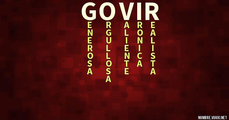Qué significa govir