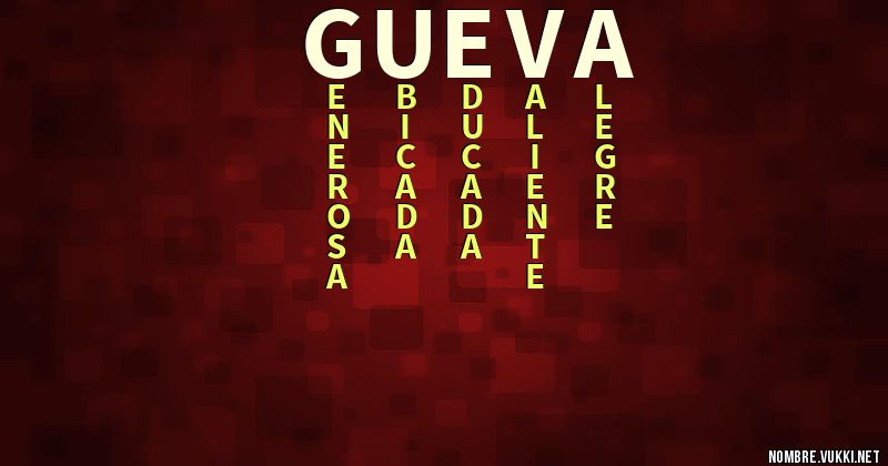 Qué significa gueva