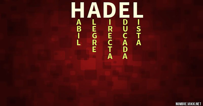 Qué significa hadel