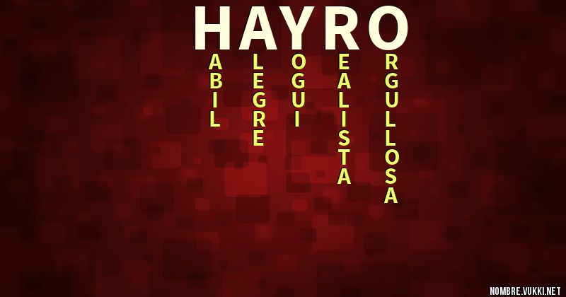 Qué significa hayro