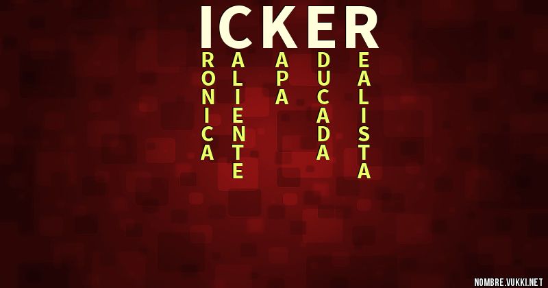 Qué significa icker