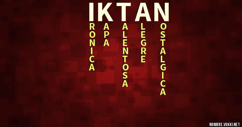 Qué significa iktan