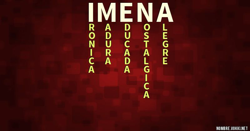Qué significa imena