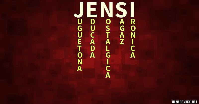 Qué significa jensi