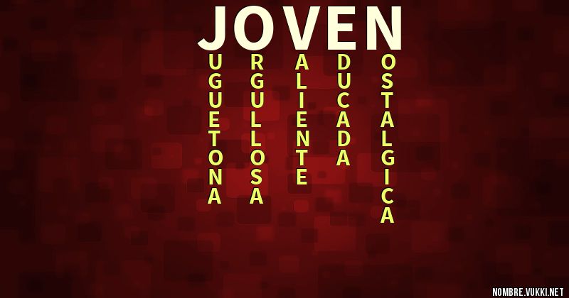 Qué significa joven