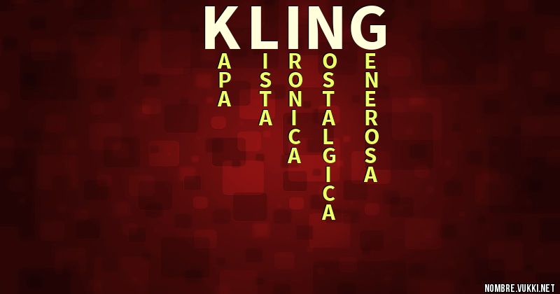 Qué significa kling