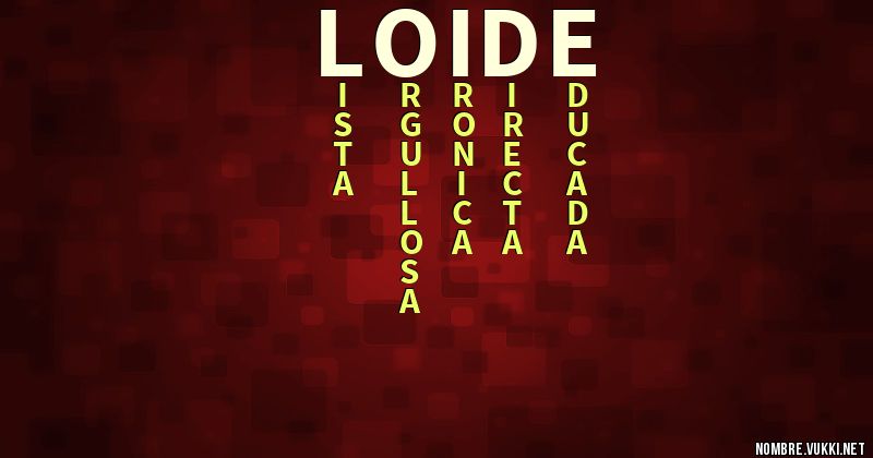 Qué significa loide