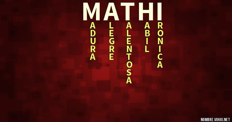 Qué significa mathi