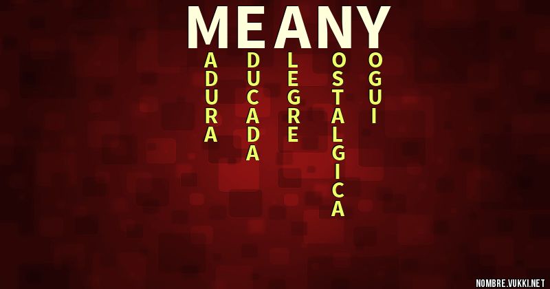 Qué significa meany