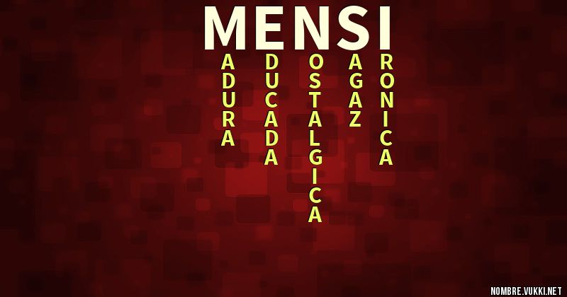 Qué significa mensi