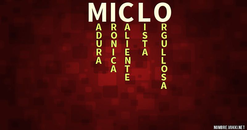 Qué significa miclo