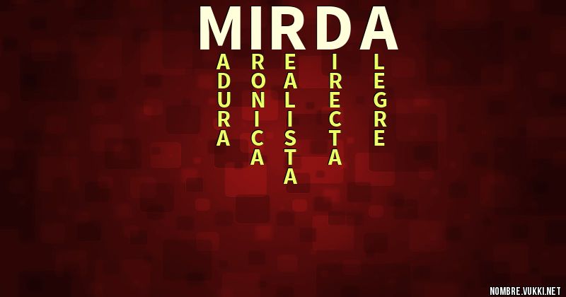 Qué significa mirda