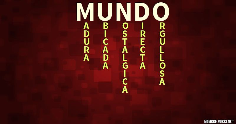 Qué significa mundo