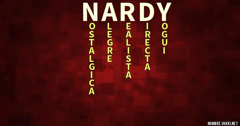 Qué significa nardy