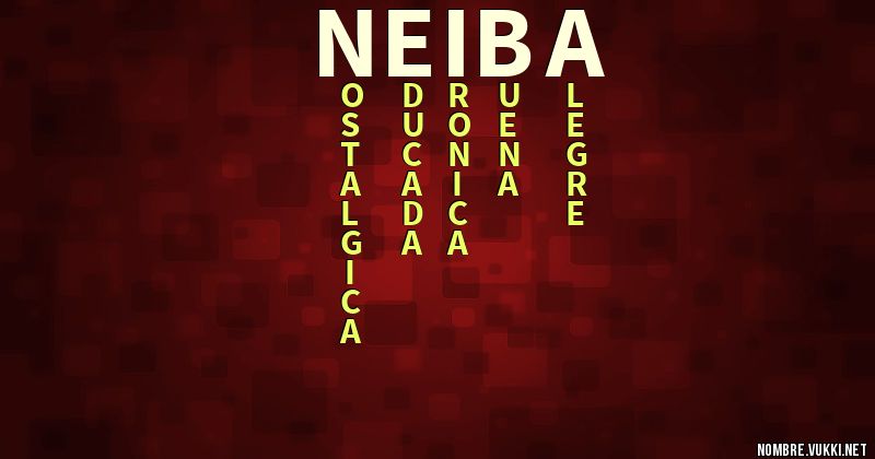 Qué significa neiba