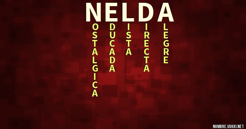 Qué significa nelda