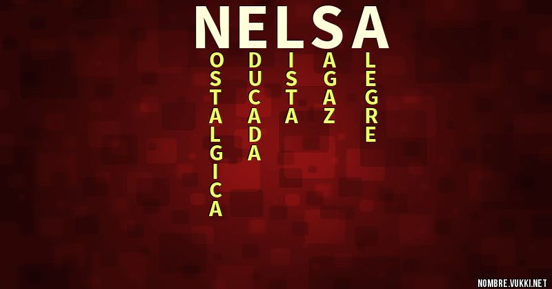 Qué significa nelsa