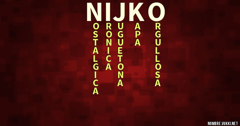 Qué significa nijko