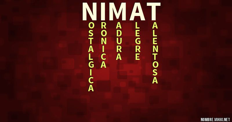 Qué significa nimat