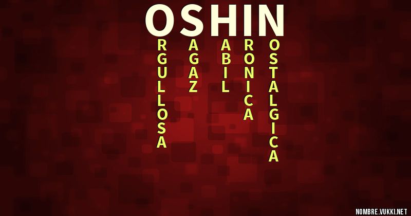 Qué significa oshin