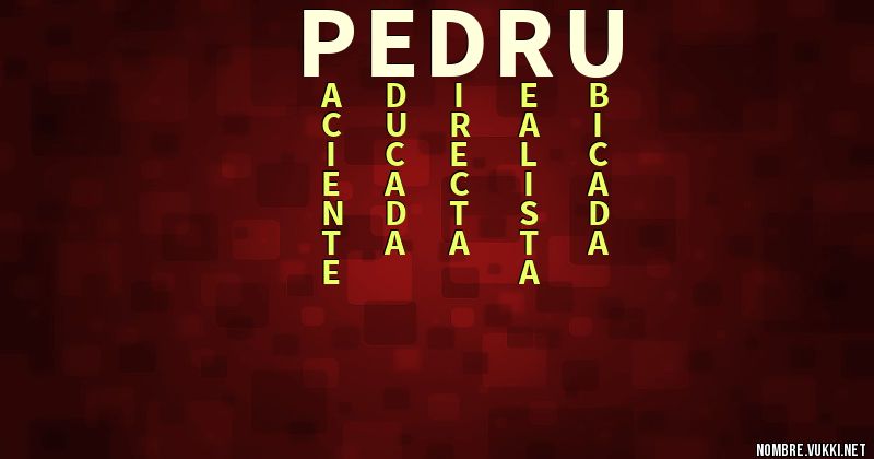 Qué significa pedru