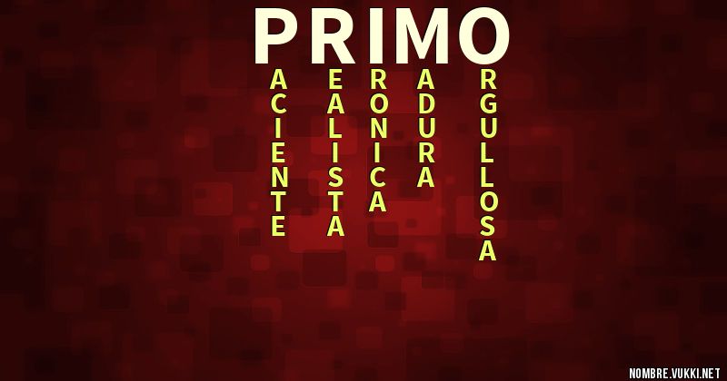 Qué significa primo