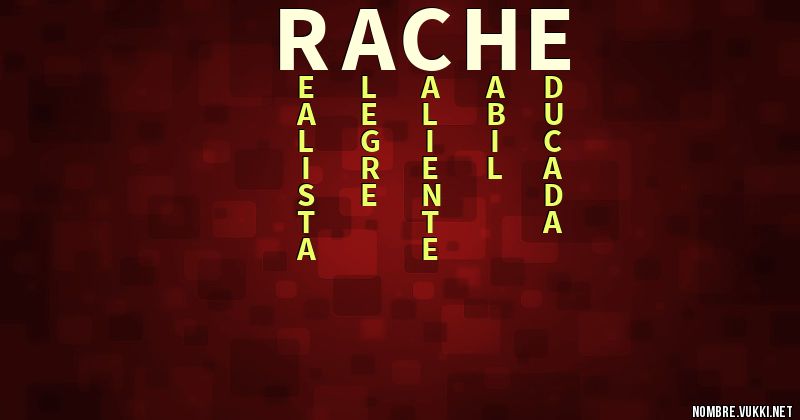 Qué significa rache