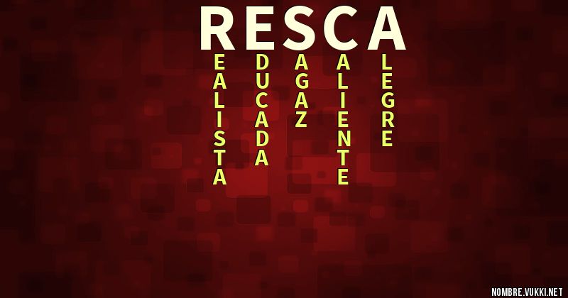 Qué significa resca