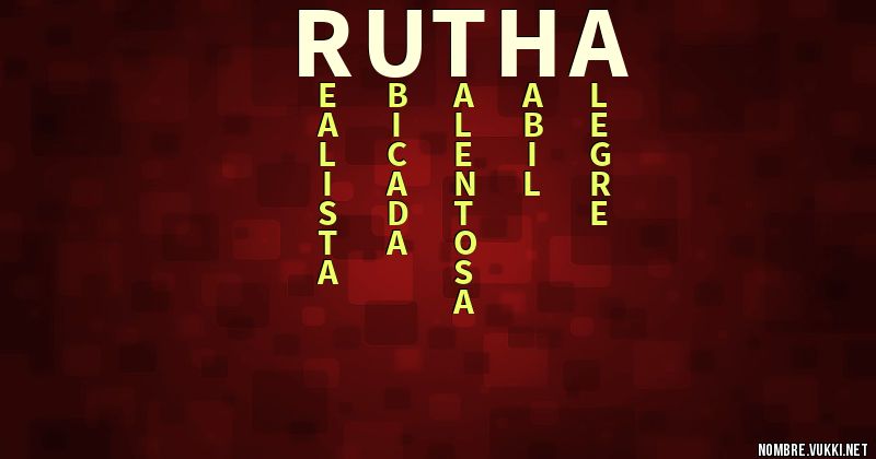 Qué significa rutha