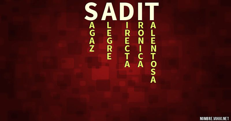 Qué significa sadit