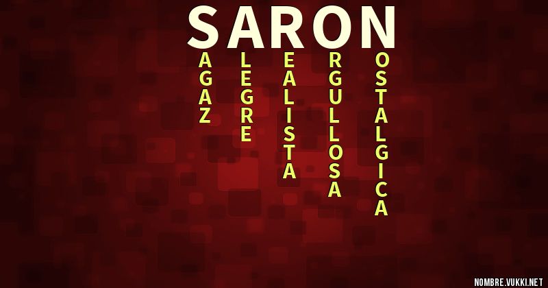 Qué significa saron
