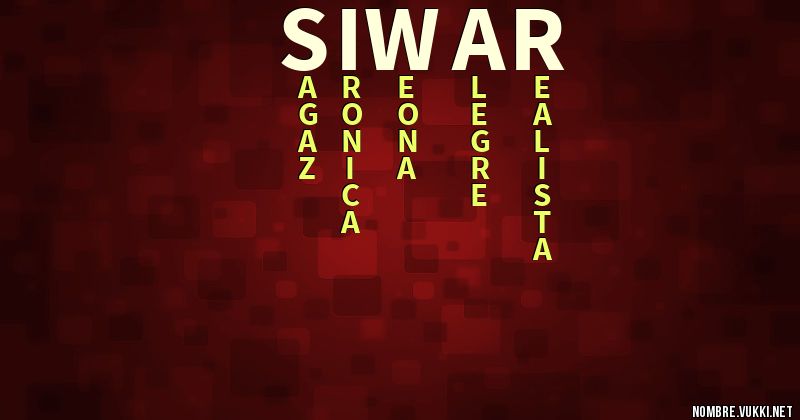 Qué significa siwar