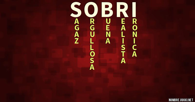 Qué significa sobri
