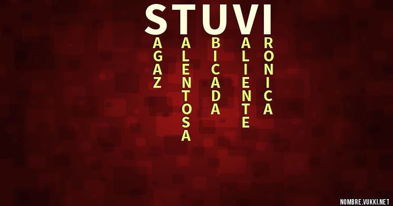 Qué significa stuvi