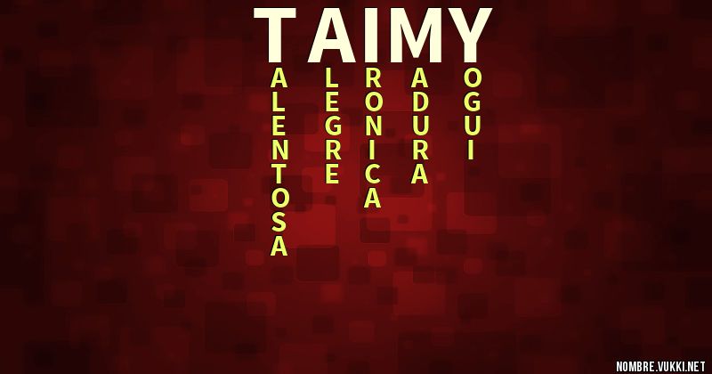 Qué significa taimy