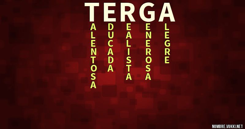 Qué significa terga
