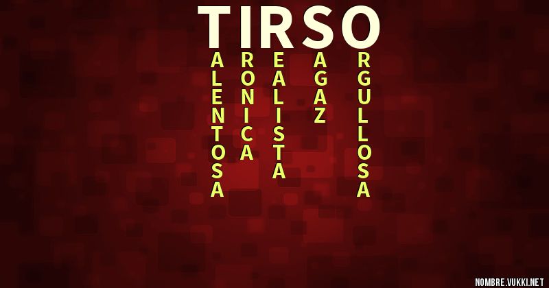 Qué significa tirso