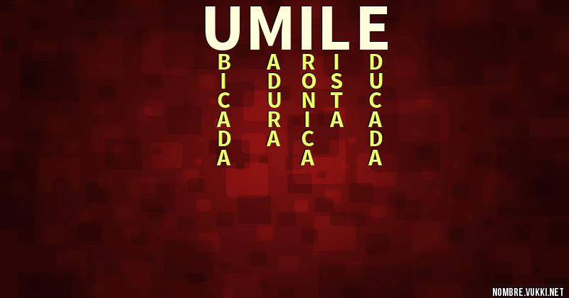 Qué significa umile