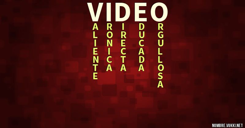Qué significa video