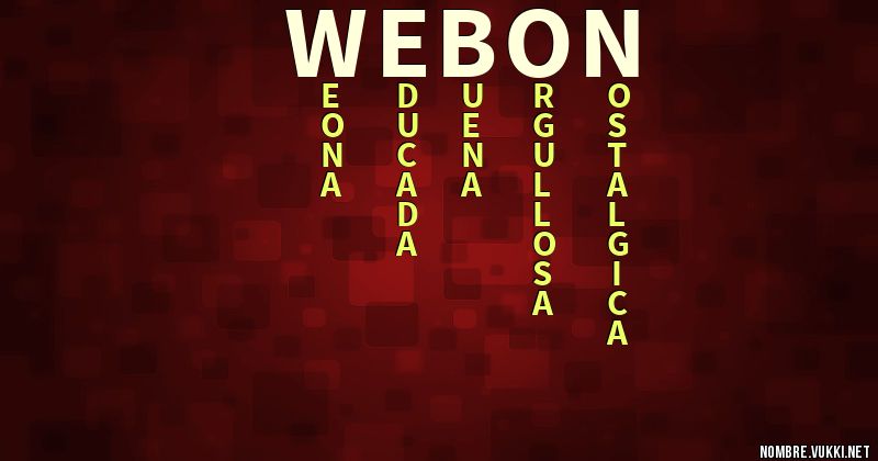Qué significa webon