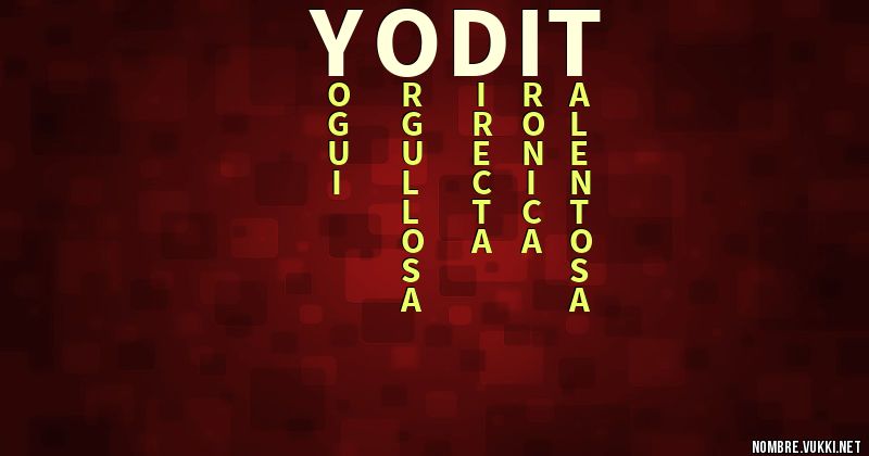 Qué significa yodit