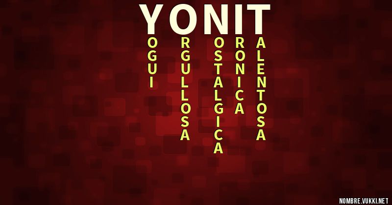 Qué significa yonit