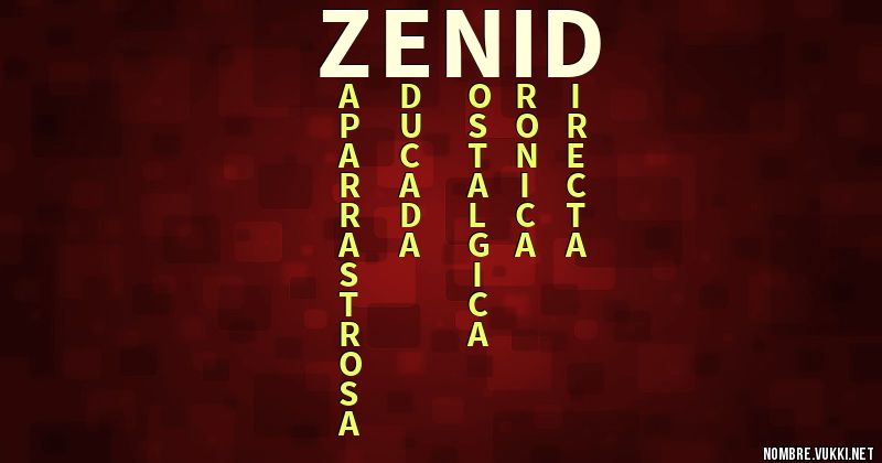 Qué significa zenid